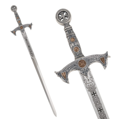 Knights Templar Silver Sword | Shop Historical Swords | My Lineage