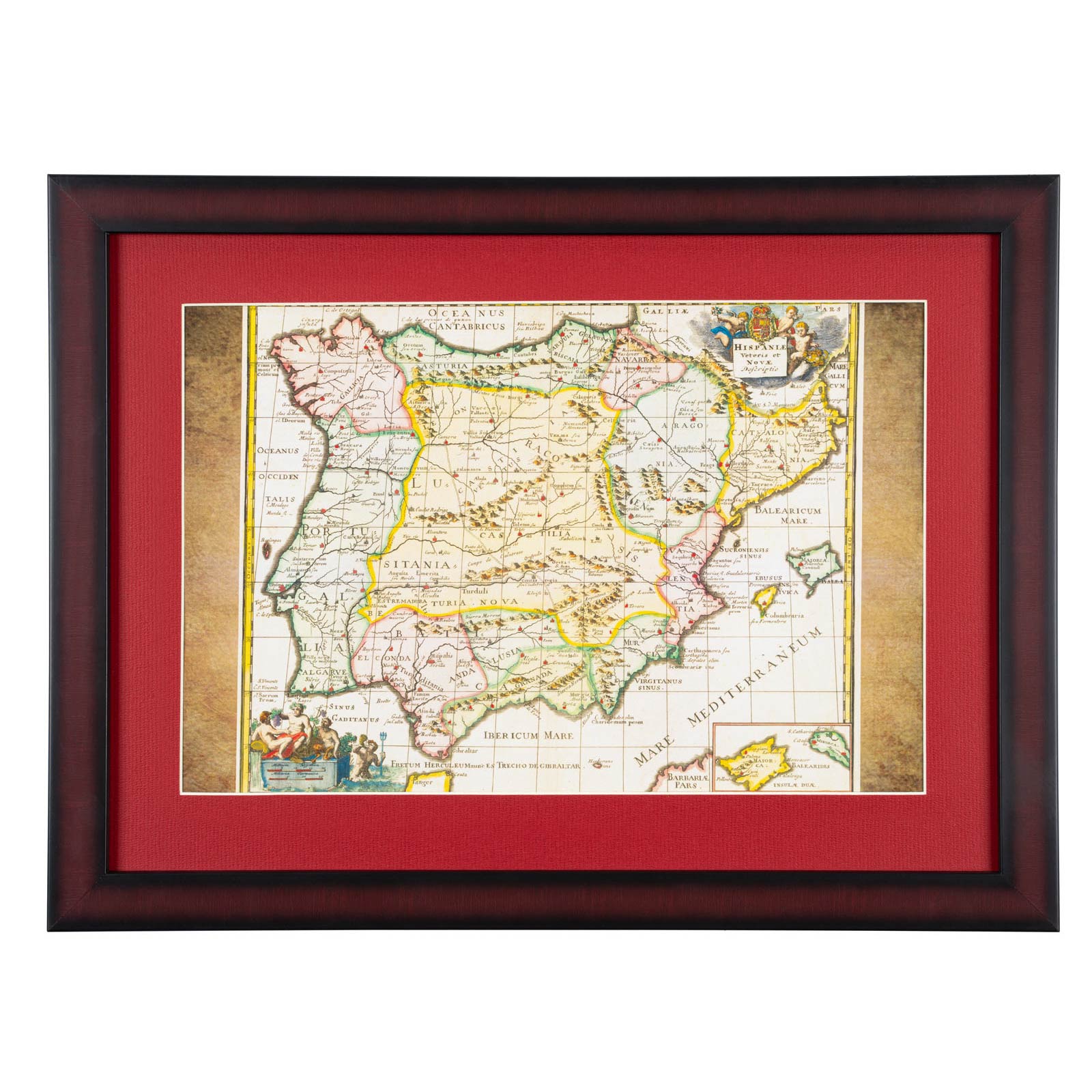 Custom Shield & Map Set | Hand-Painted Family Crest