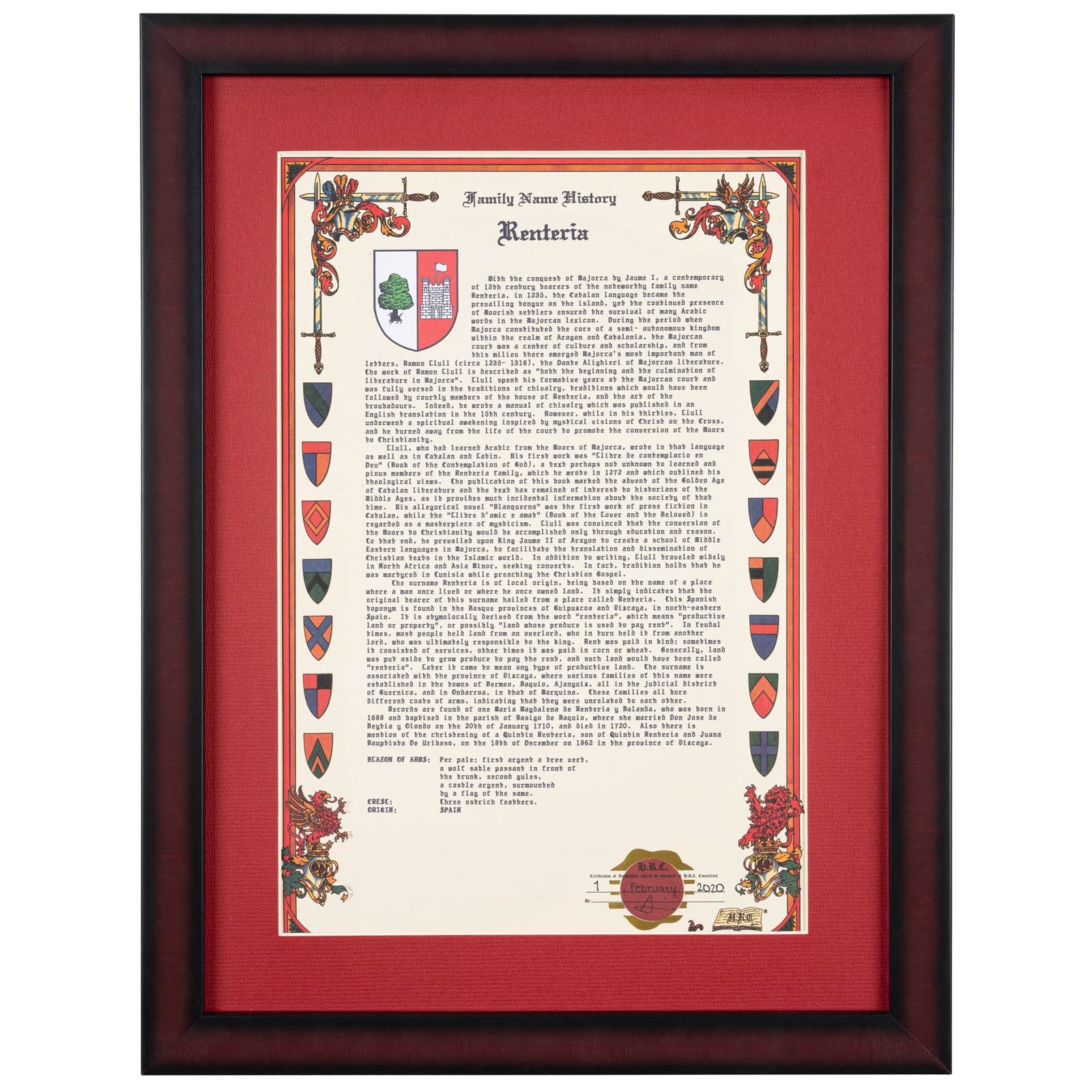 Custom Shield & Map Set | Hand-Painted Family Crest